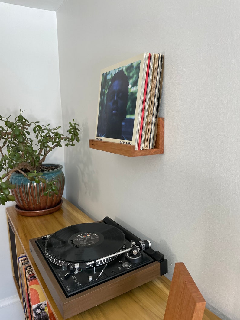 Floating Record Shelf Vinyl Floating Shelf Vinyl Storage | Etsy