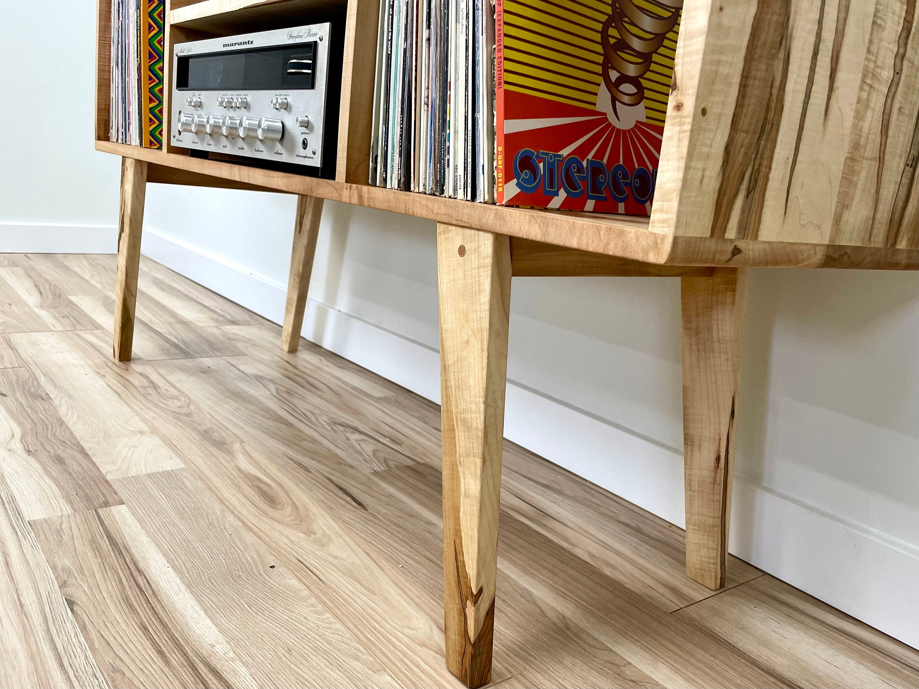 Lowboy Record Player Console / Customizable Vinyl Cabinet / - Etsy