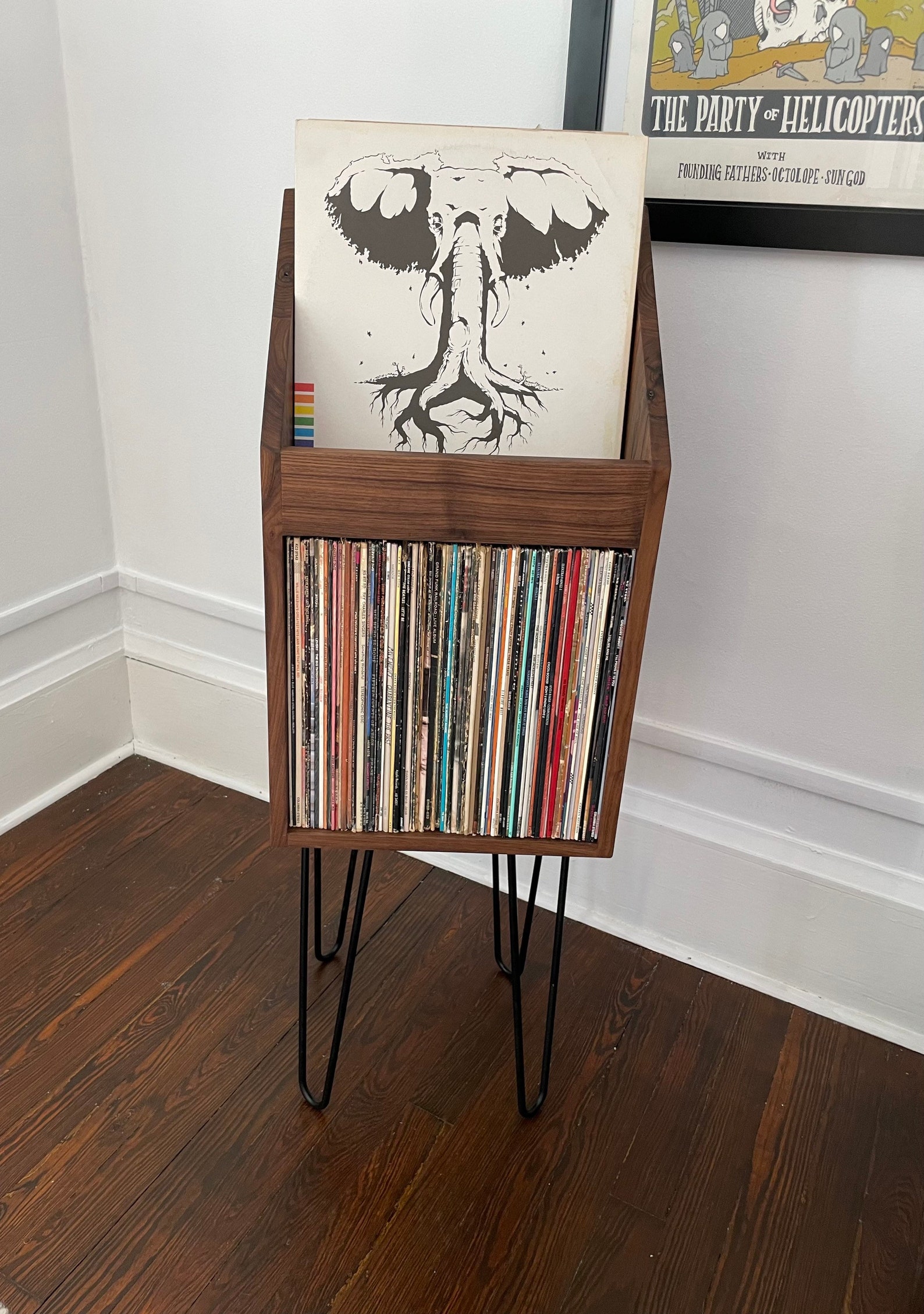 Record Storage Stand / Front Flip Case / Vinyl Display Case - Etsy