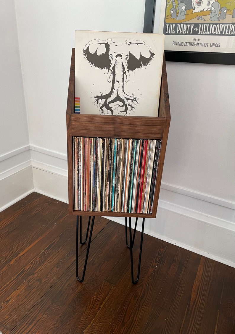 Record Storage Stand / Front Flip Case / Vinyl Display Case - Etsy