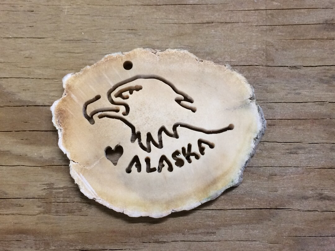 Bald Eagle Carved in Moose Antler | Love Alaska - Etsy