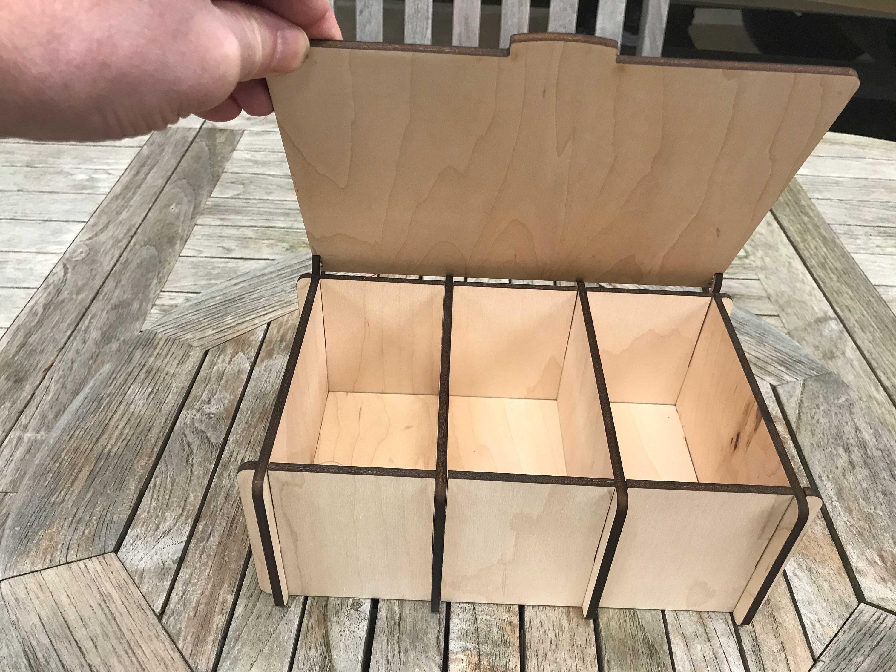 Personalizable Tea Box Tea Chest Tea Storage Tea Caddy Tea Set Wood Tea ...