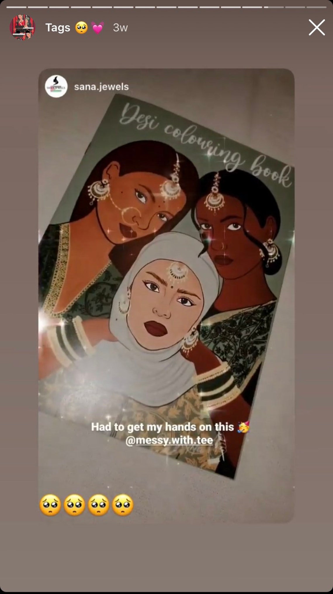 COLOURING BOOK Desi South Asian Inspired A5 Size Worldwide - Etsy