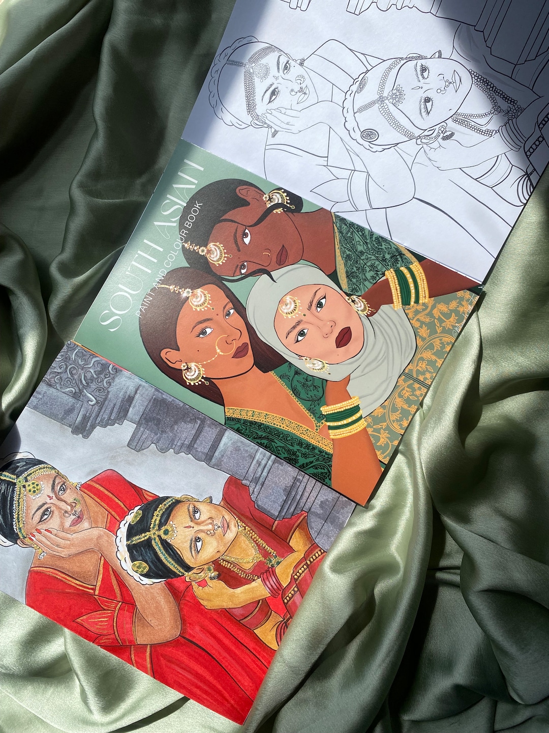 COLOURING BOOK Desi South Asian Inspired (A5 Size) - Worldwide Shipping ...