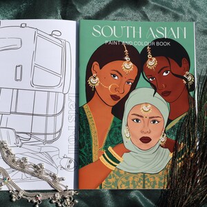 COLOURING BOOK South Asian Inspired Desi (A5 Size) - Worldwide Shipping ...