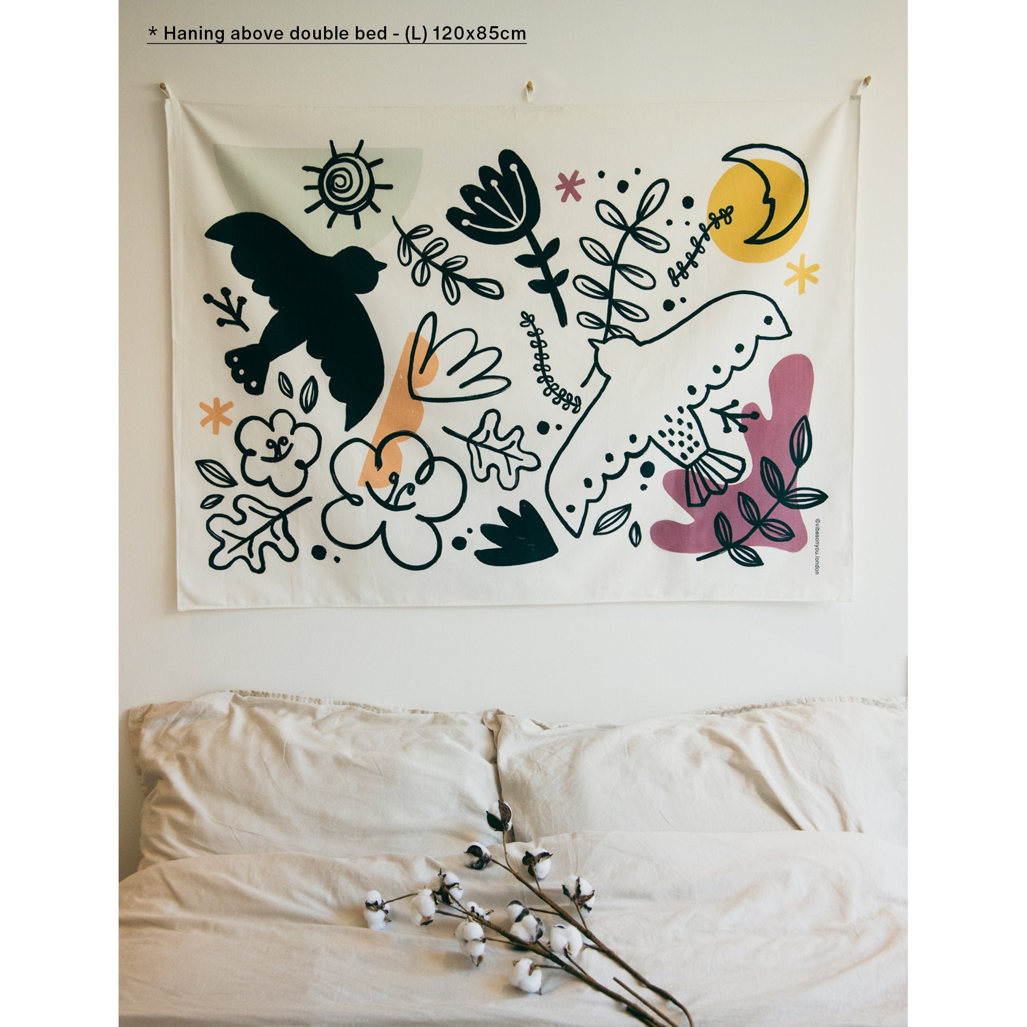 Wall Hanging Large Tapestry Fabric Home Deco Art Work - Etsy