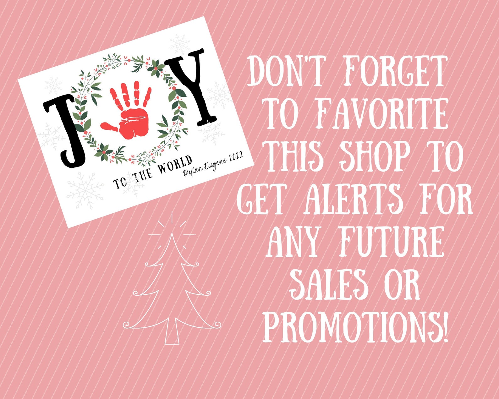 Joy to the World Hand Print Christmas Keepsake/ Christmas - Etsy