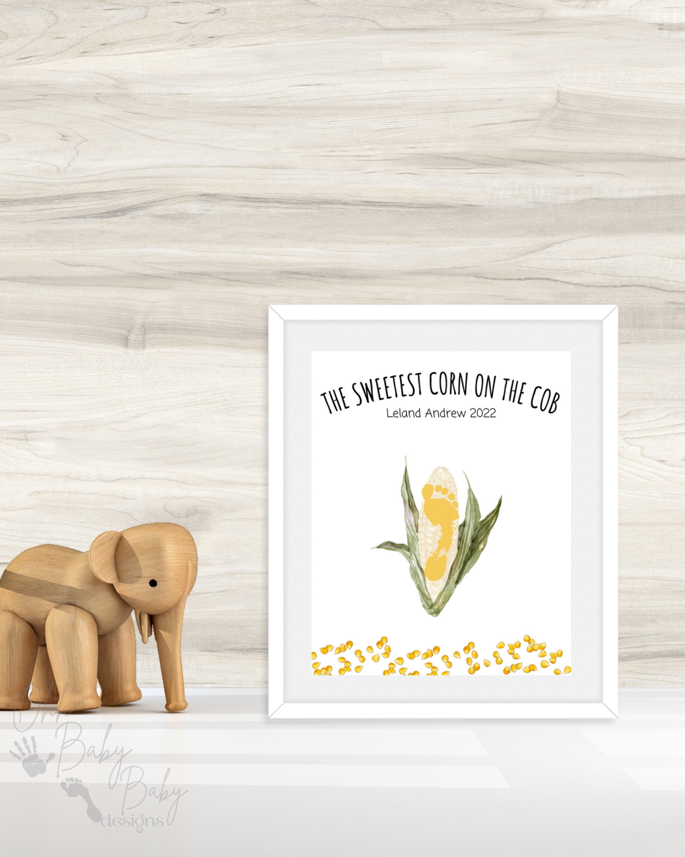 The Sweetest Corn Foot Print Keepsake/foot Print Craft/instant Download ...