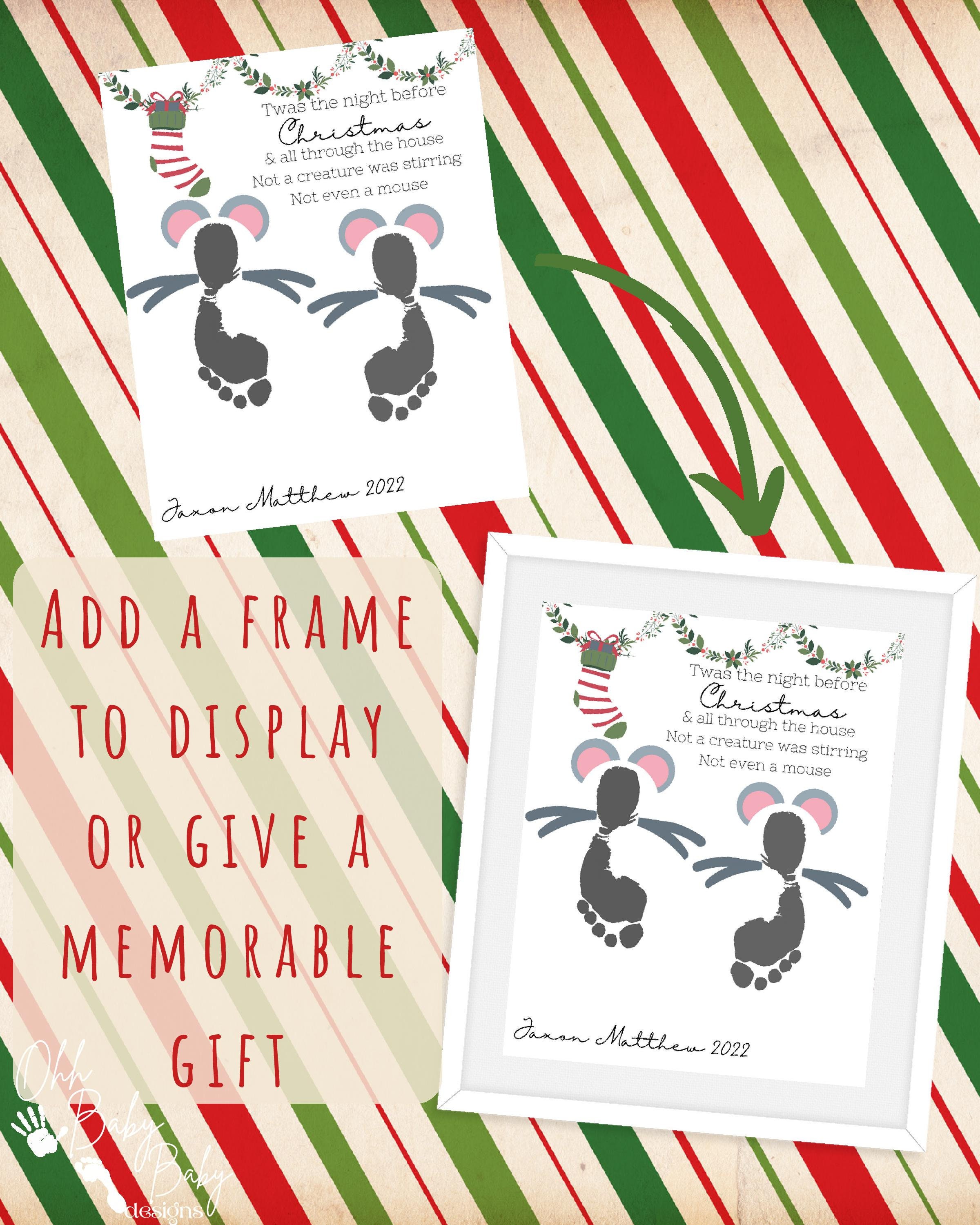 Twas the Night Before Christmas Foot Print Keepsake/christmas Craft ...