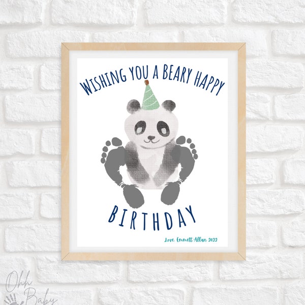 Beary Happy Birthday Card - Etsy
