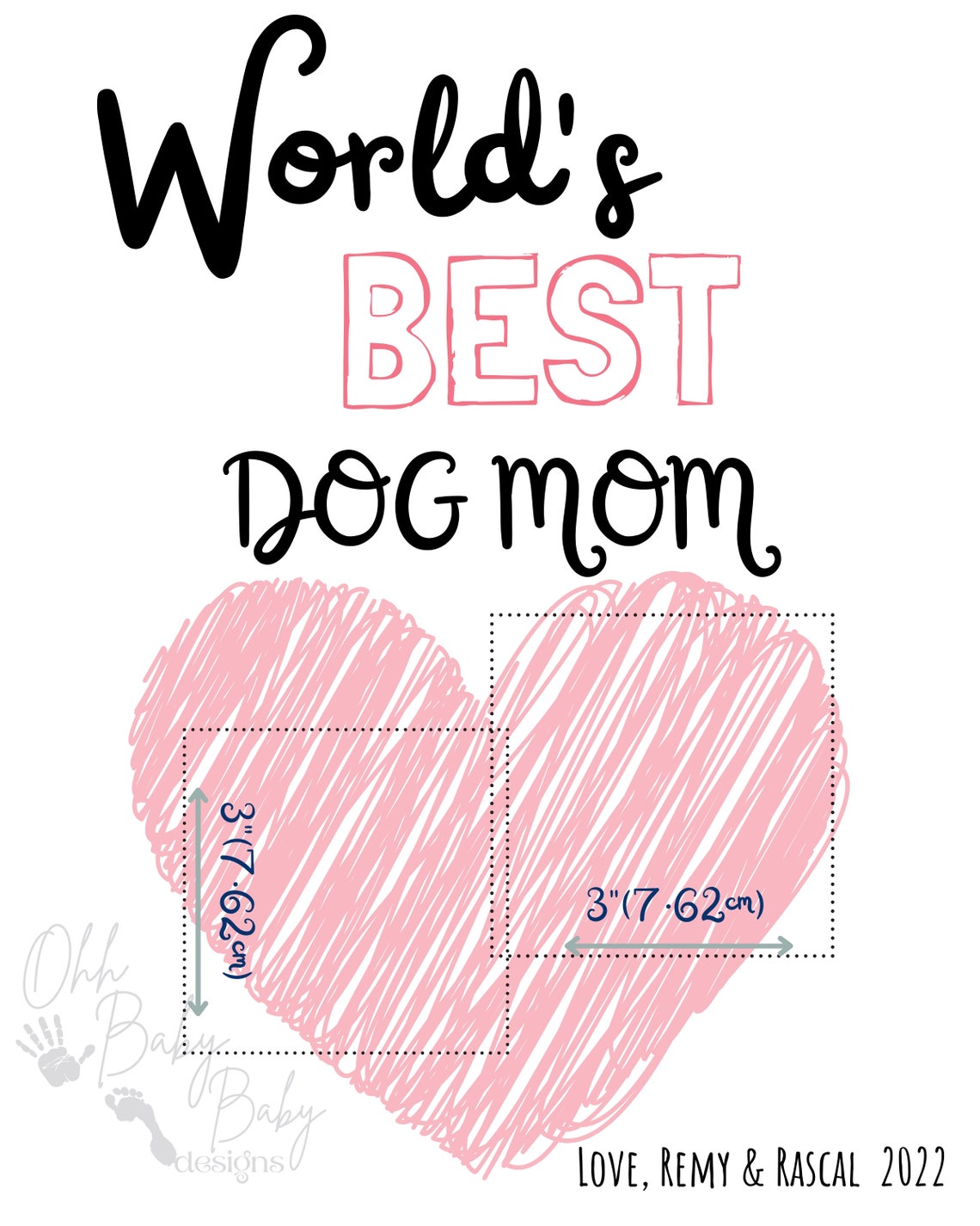 World's Best Dog Mom Card /paw Print Keepsake/mother's Day Craft ...
