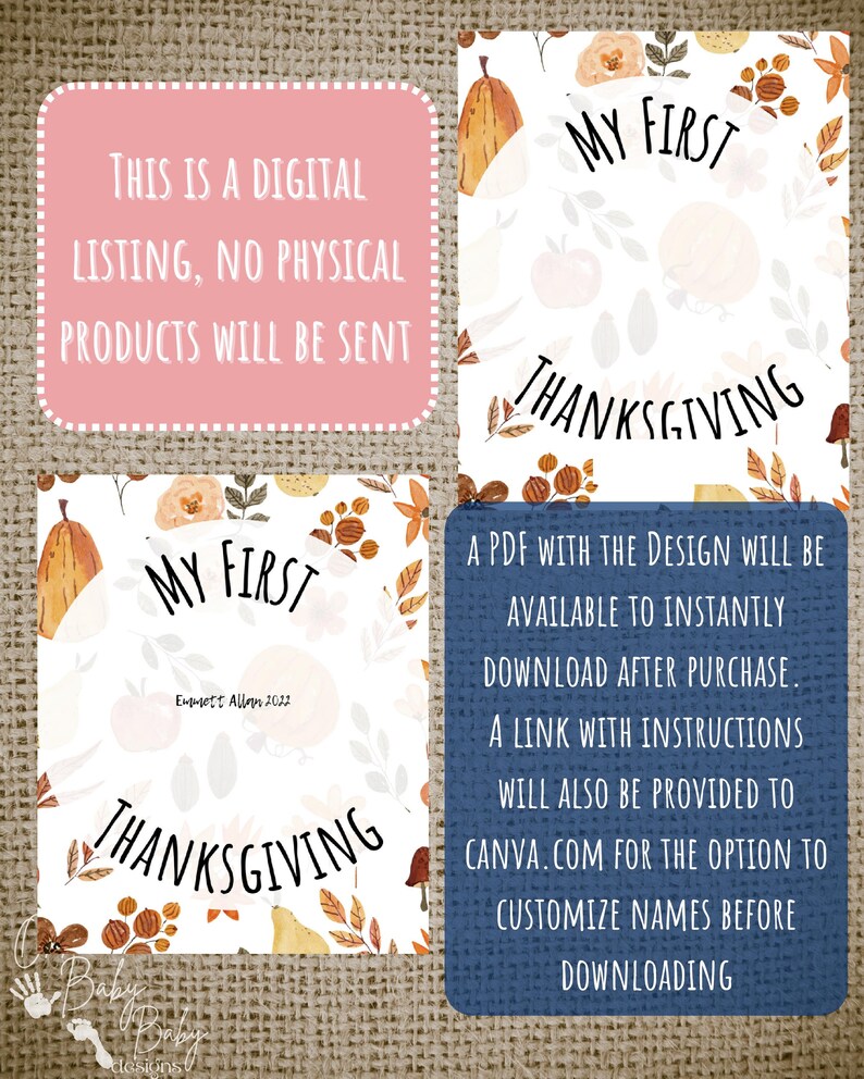 My First Thanksgiving Hand Print Craft/ Hand Print Keepsake/ DIY ...