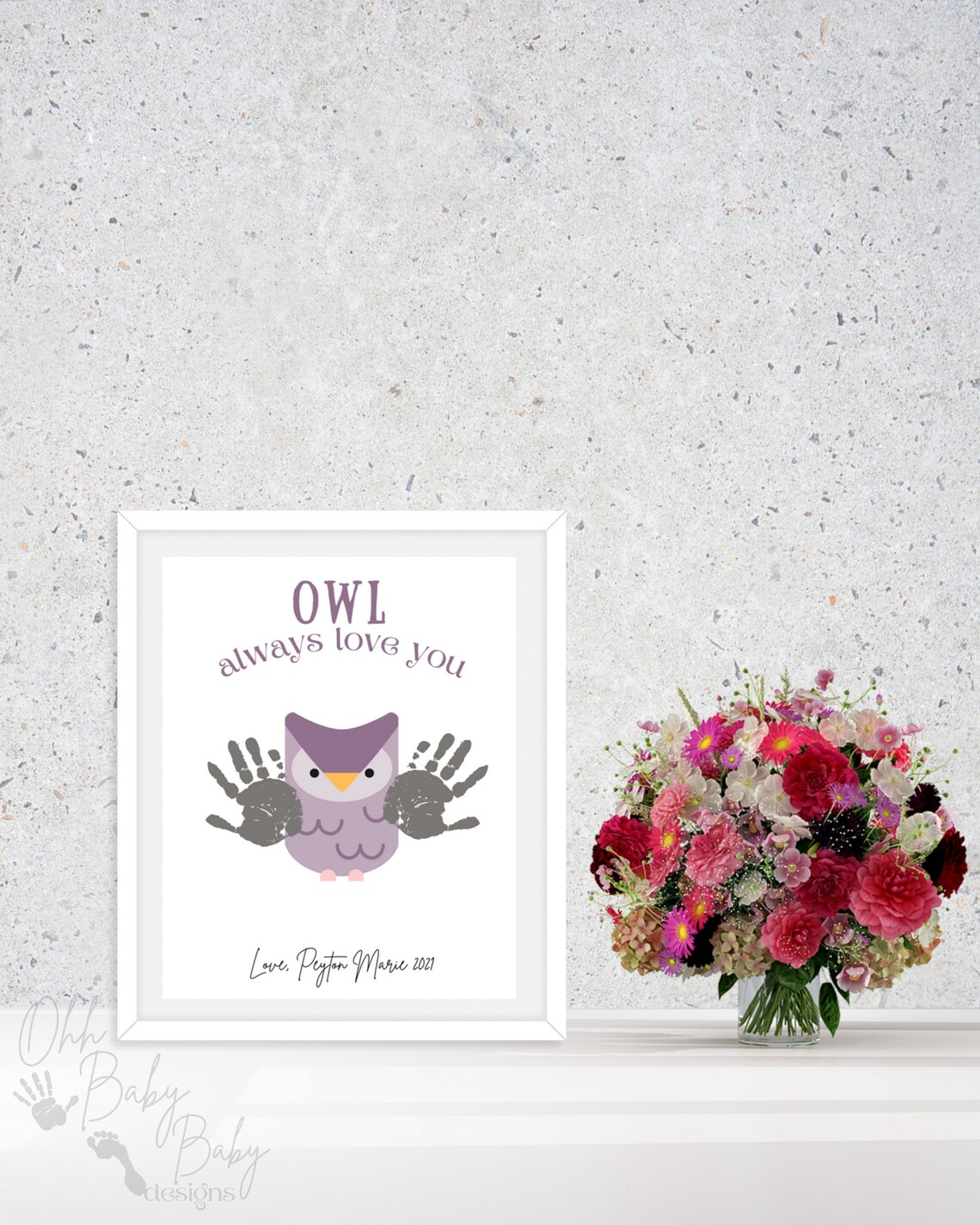 Owl Always Love You Hand Print Card/ Hand Print Keepsake/ Kid's Craft ...