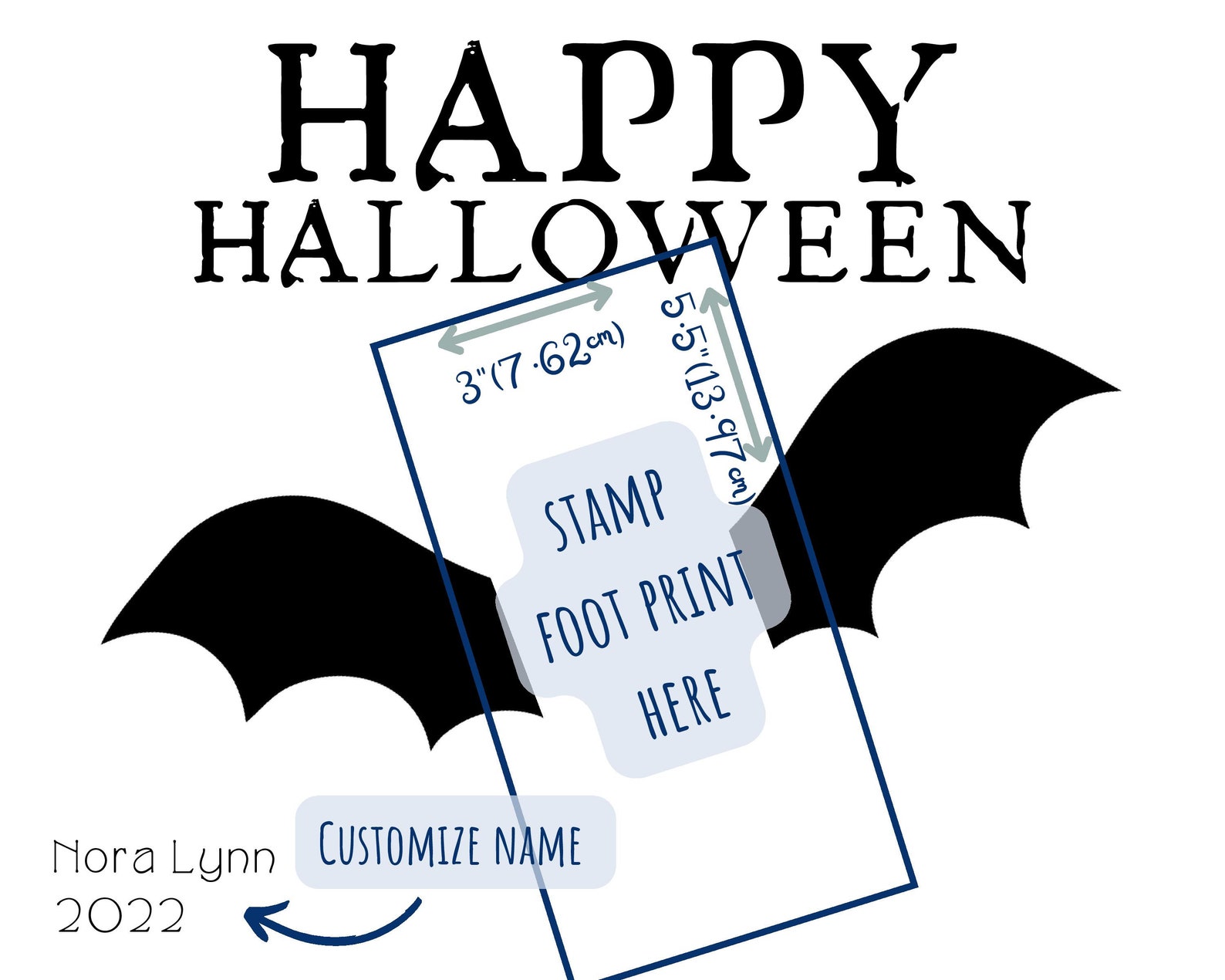 Halloween Foot Print Bundle / Halloween Foot Print Keepsake/ Foot Print ...