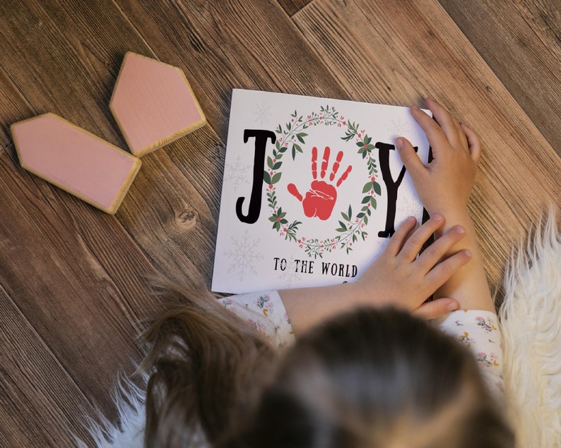 Joy to the World Hand Print Christmas Keepsake/ Christmas - Etsy