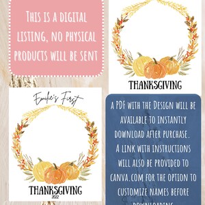 Baby's First Thanksgiving Hand Print/foot Print Keepsake/thanksgiving ...