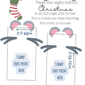 Twas the Night Before Christmas Foot Print Keepsake/christmas Craft ...