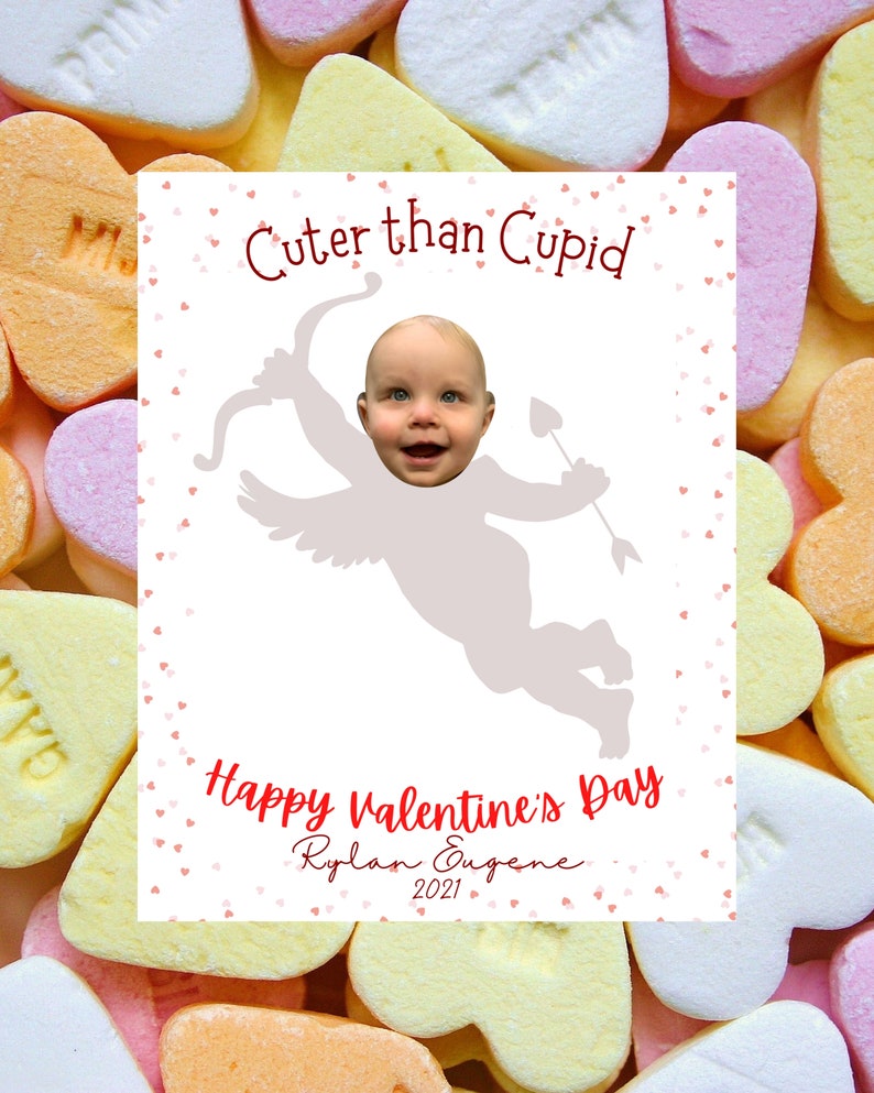Personalized Name and Picture Cupid Valentine Keepsake/children’s ...