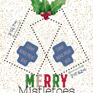 Merry Mistletoes Foot Print Christmas Keepsake/ Christmas Craft/ DIY ...