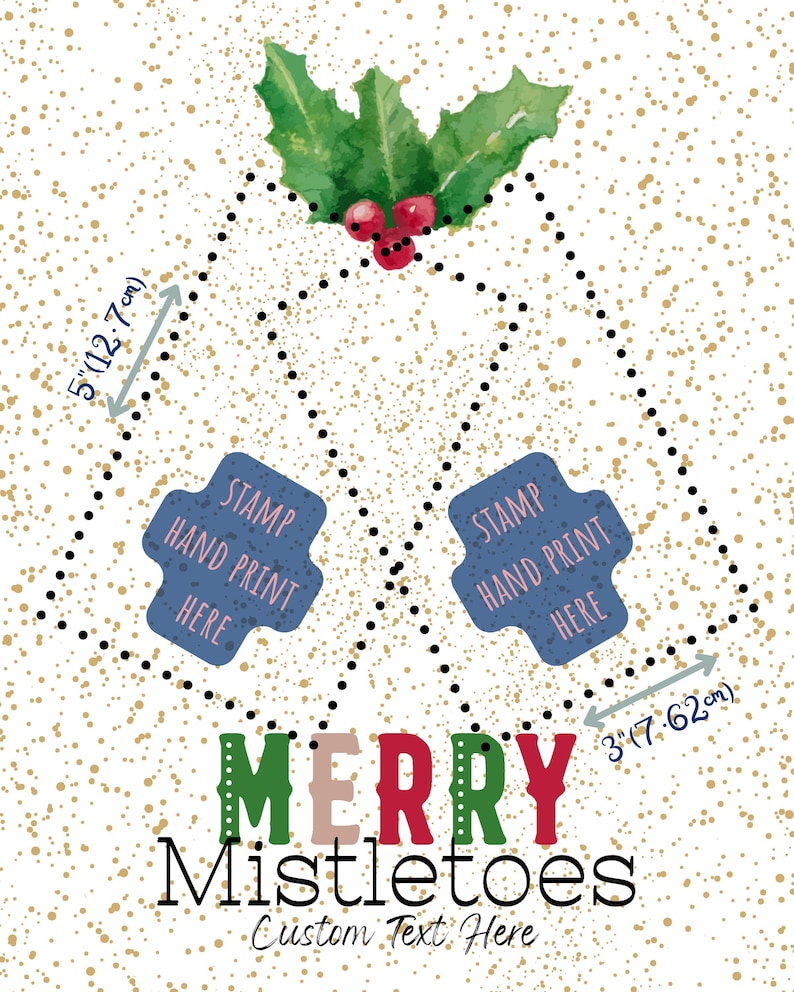 Merry Mistletoes Foot Print Christmas Keepsake/ Christmas Craft/ DIY ...