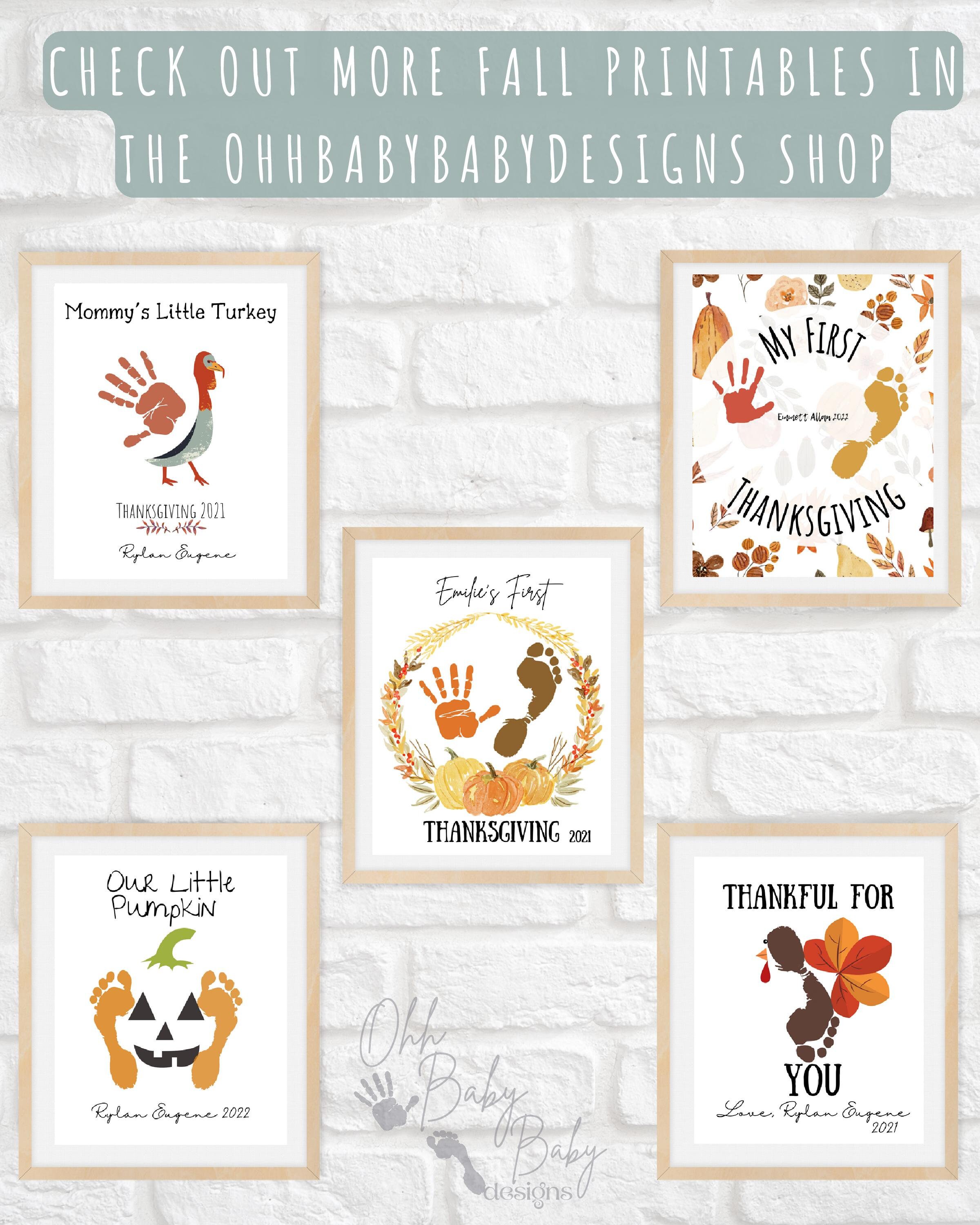 Happy Fall Y'all Hand Print Craft/ Hand Print Keepsake/ DIY Fall Craft ...