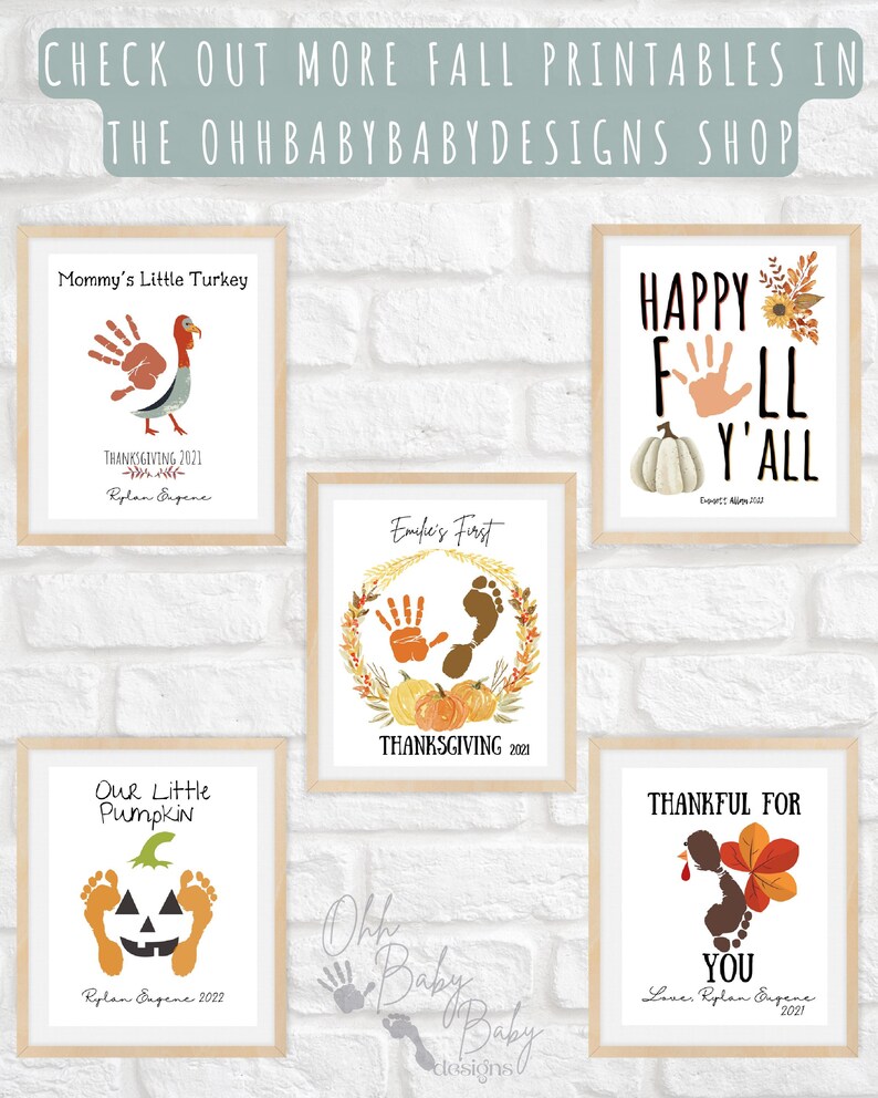 My First Thanksgiving Hand Print Craft/ Hand Print Keepsake/ DIY ...