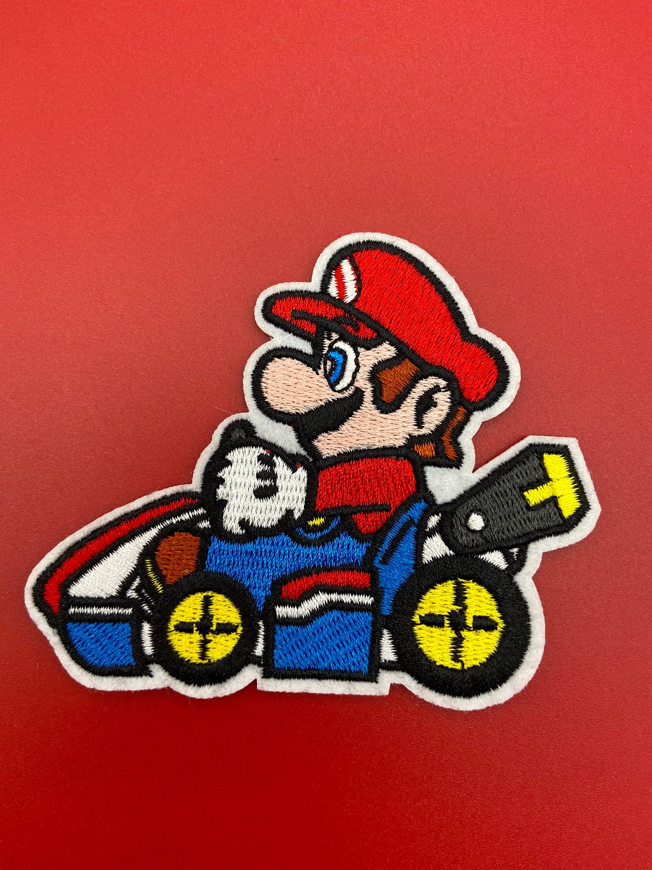 Sewing & Fiber Mario patches fan art patches Super Mario go kart Patch ...