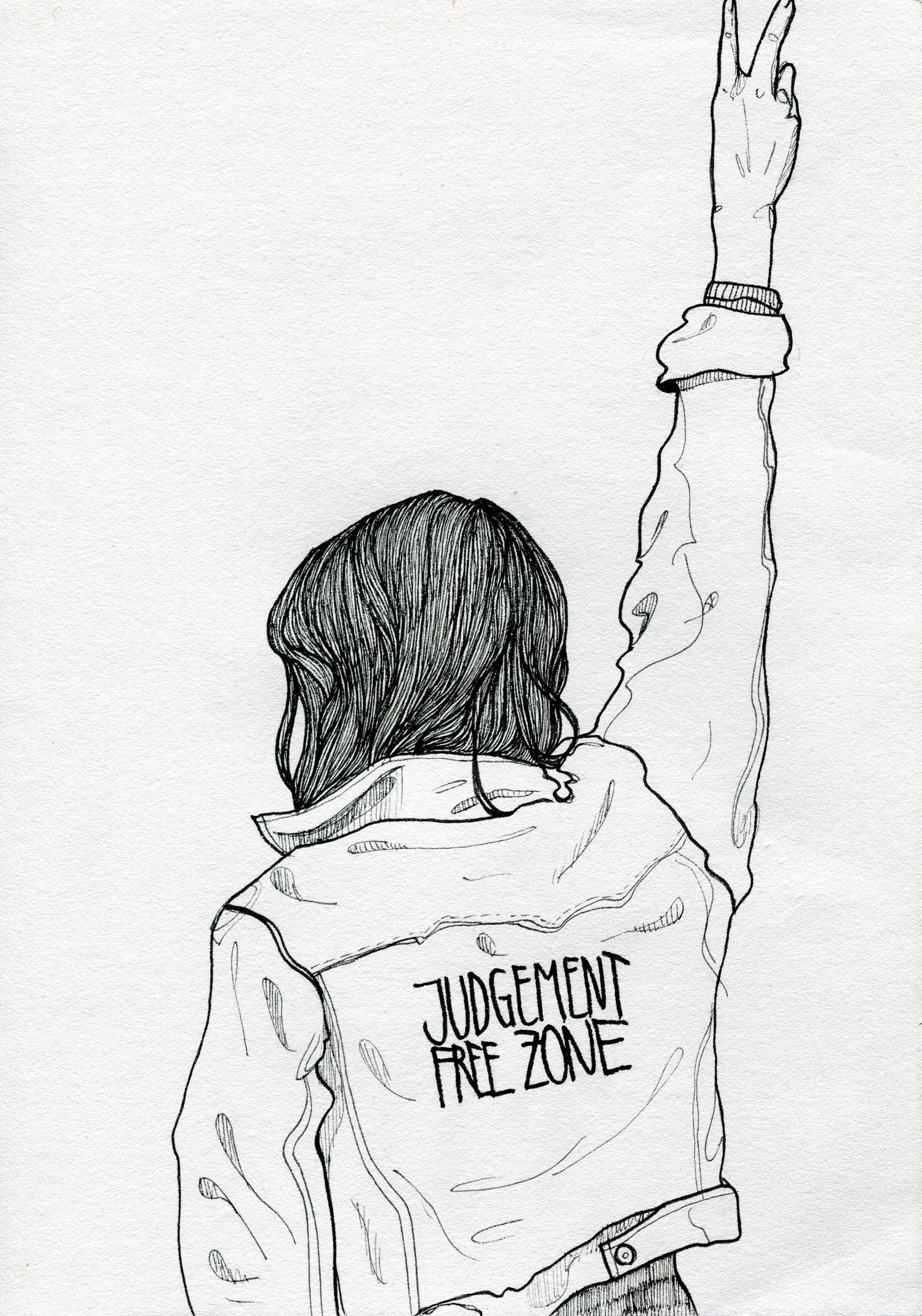 Art Print 'judgement Free Zone' I A5 Print I Wallart I - Etsy