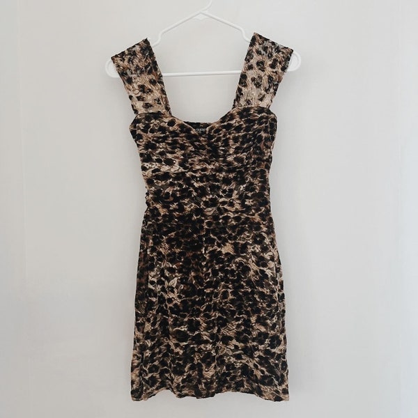 Leopard Print Summer Dress - Etsy