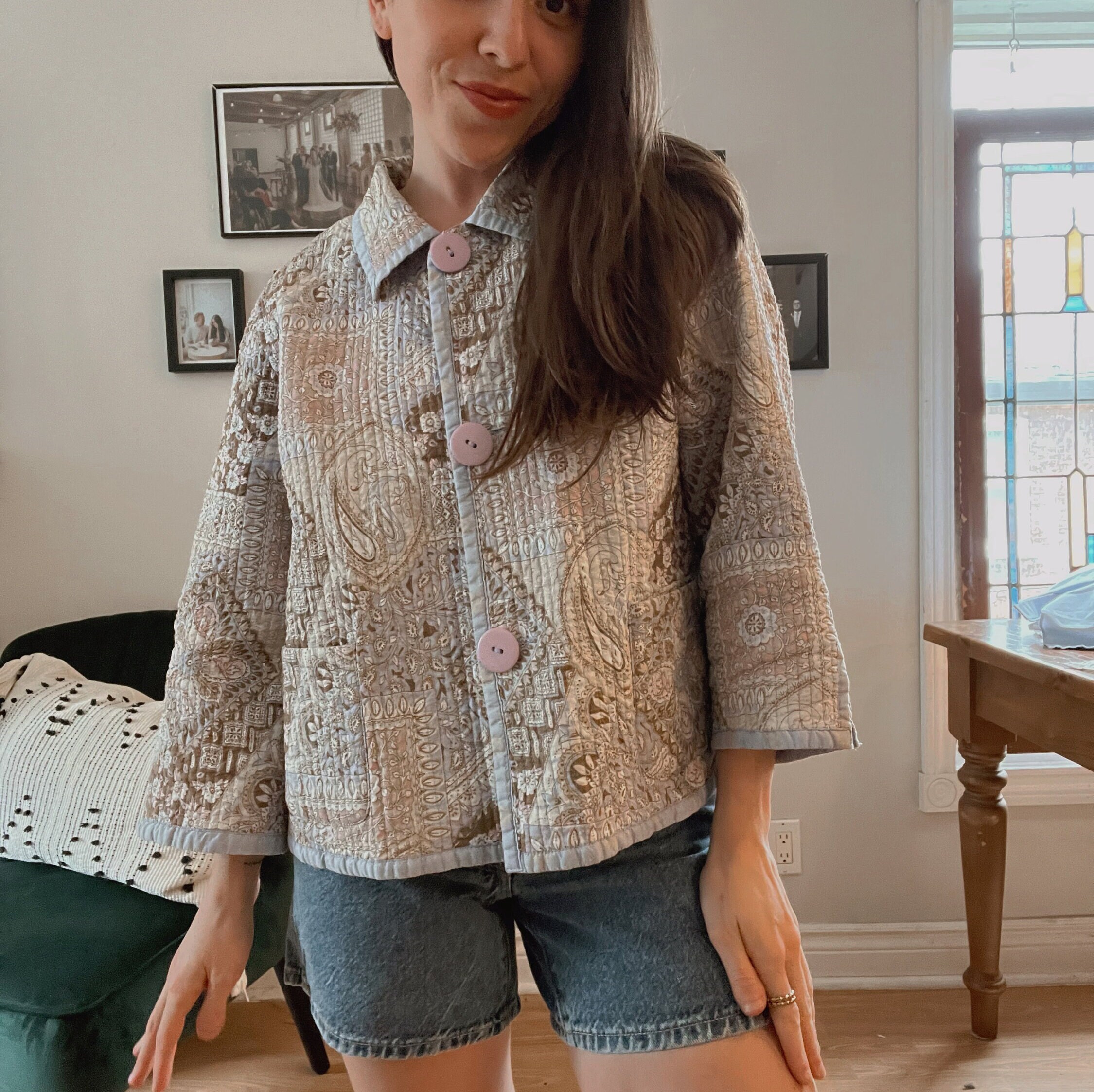 Vintage Quilted Jacket - Etsy