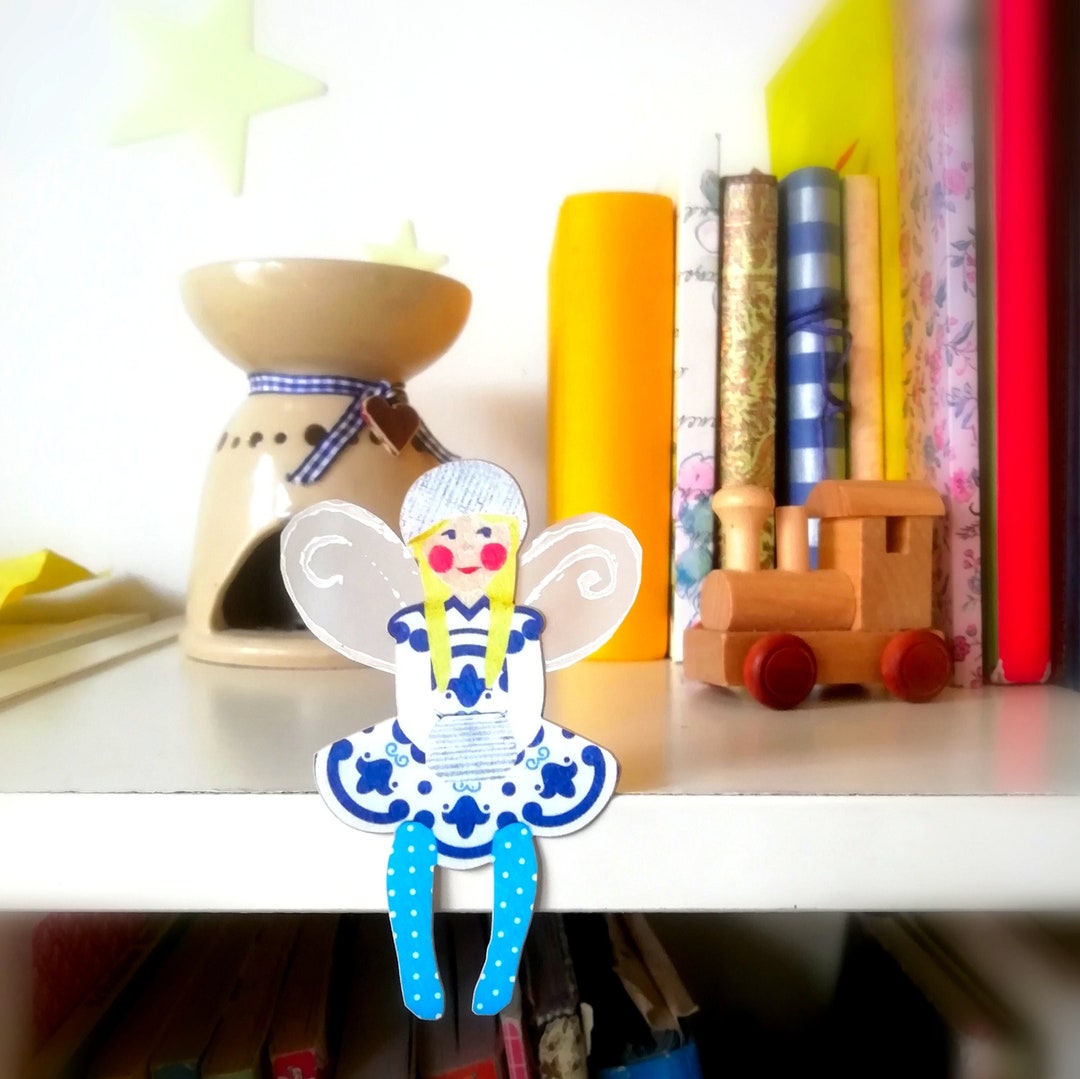 Wanda Winter - Edge Stool, Paper Elf, Decoration for the Shelf - Small ...