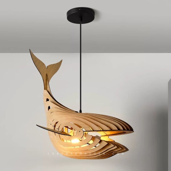 Hanging Whale Lamp - Etsy