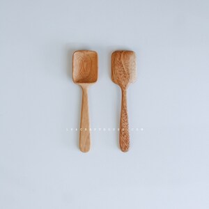 Small Engraved Wooden Spoon for Housewarming, Mini Spice Salt Spoon ...