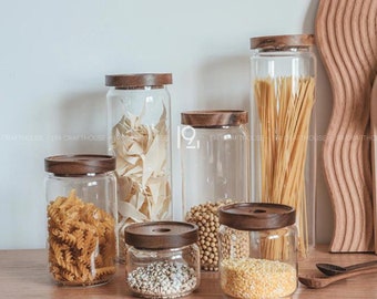 Clear Glass Storage Container - Etsy