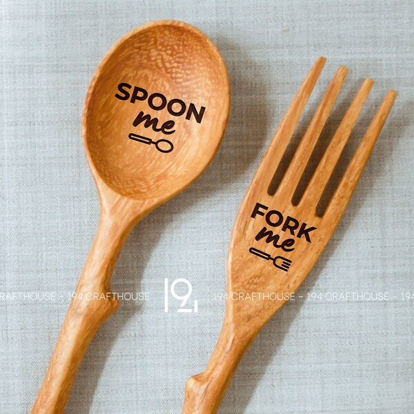 Funny Fork and Spoon - Etsy