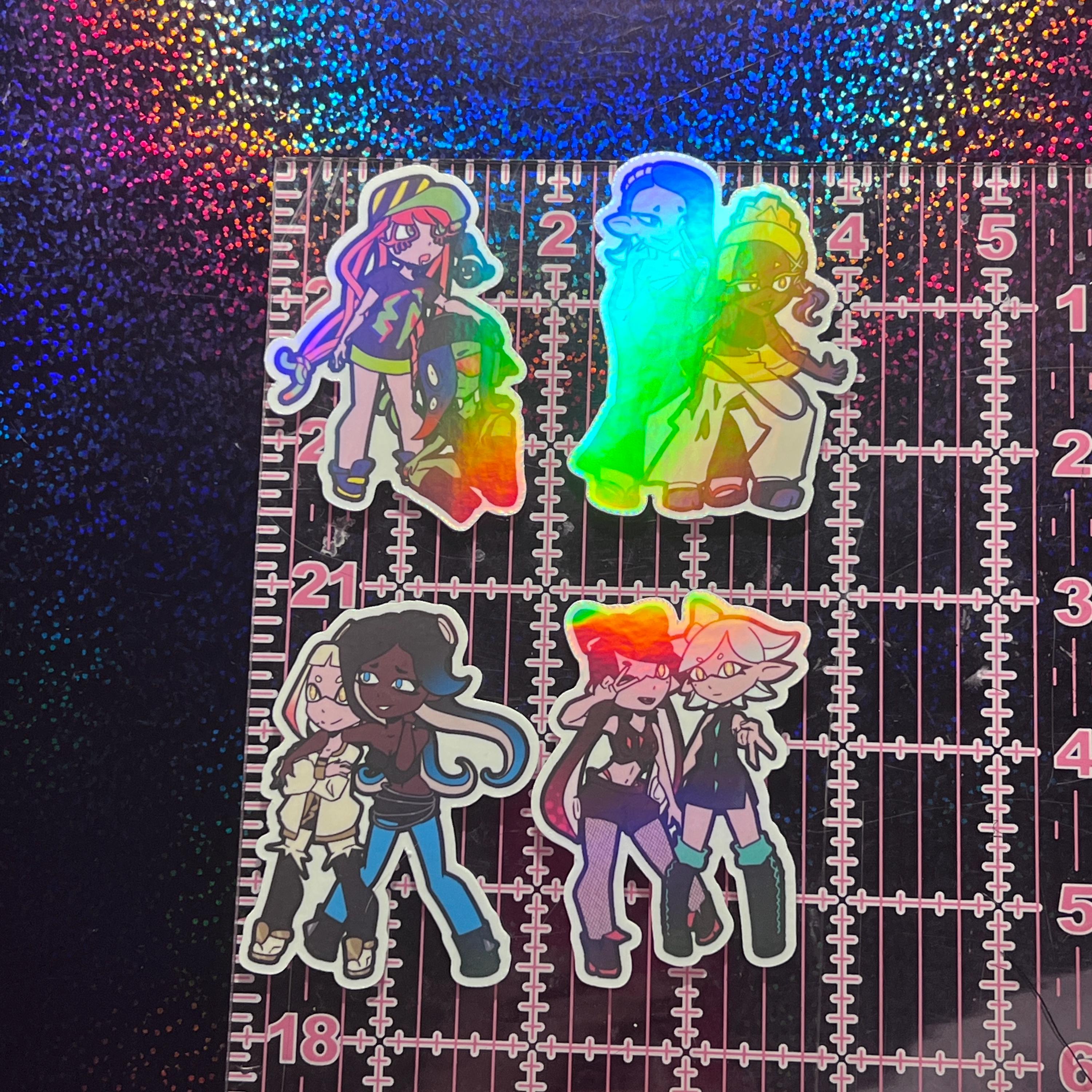 Splat Duo Vinyl Stickers Water Resistant - Etsy