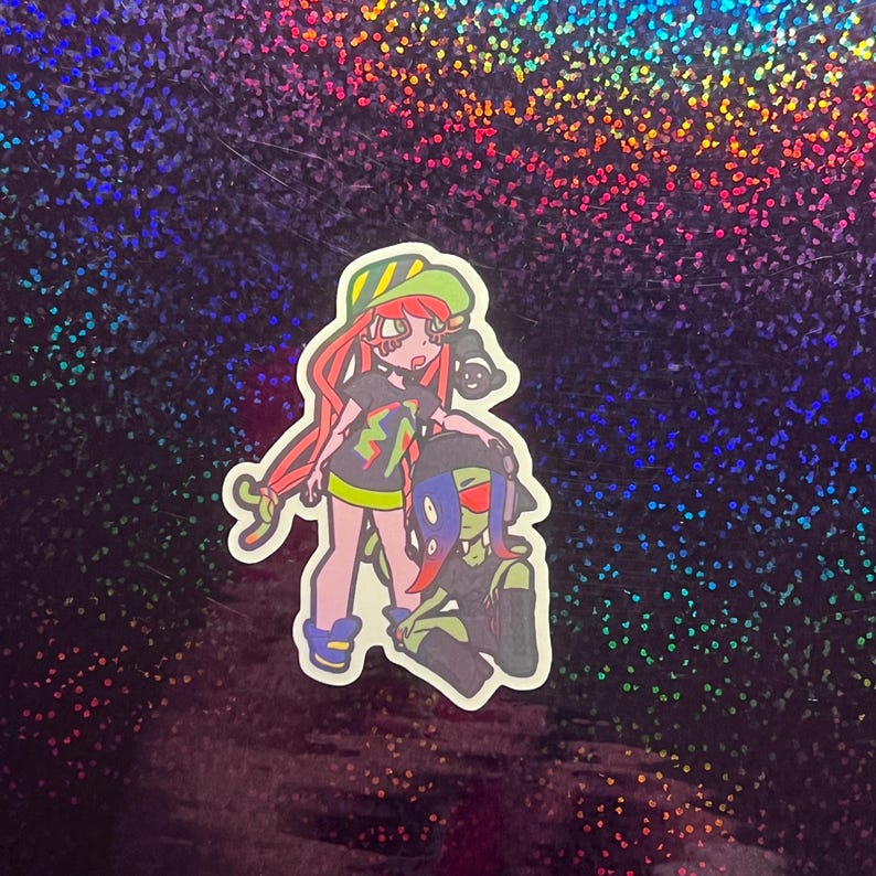 Splat Duo Vinyl Stickers Water Resistant - Etsy