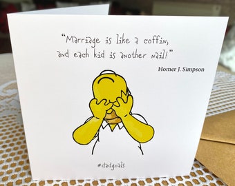Simpsons Happy Birthday Card | Etsy