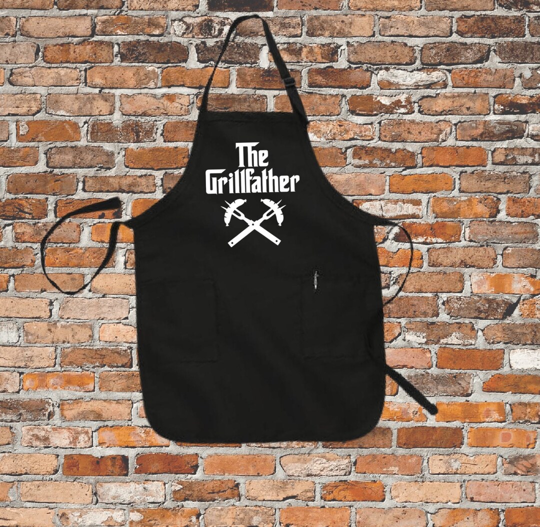 Grillfather Apron, Grill Father Apron - Etsy
