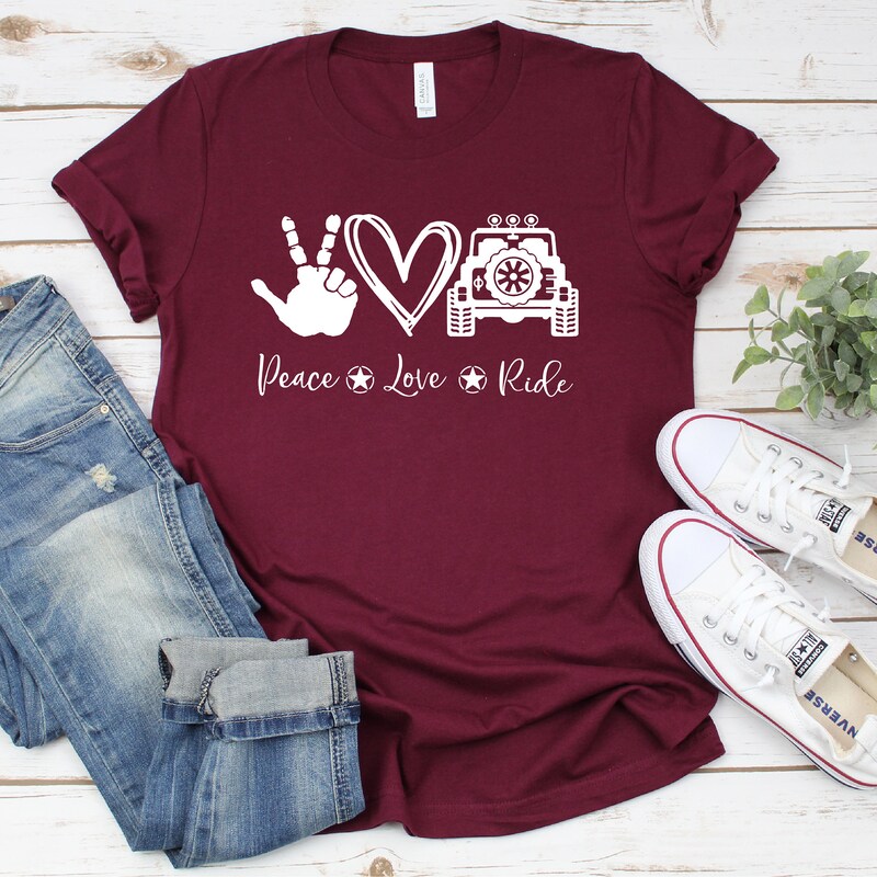 Peace Love Ride Svg - Etsy