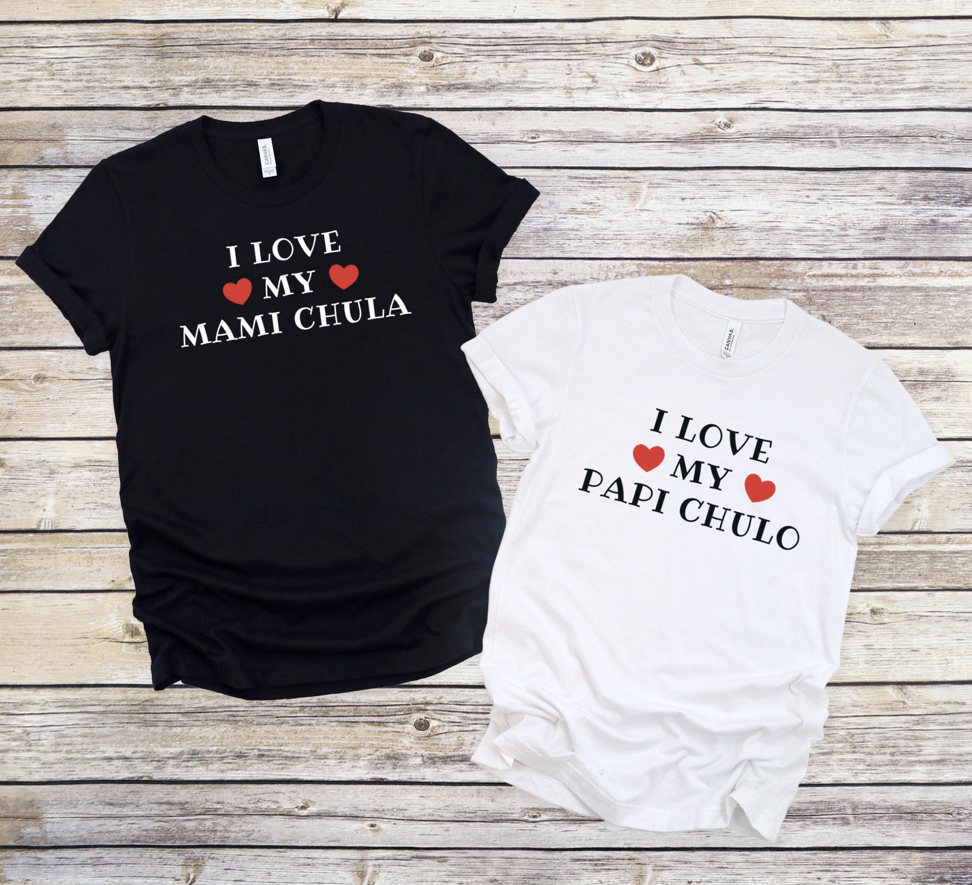 Valentine Yo Amo a Mi Papi Chulo T-shirt Yo Amo a Mi Mami - Etsy