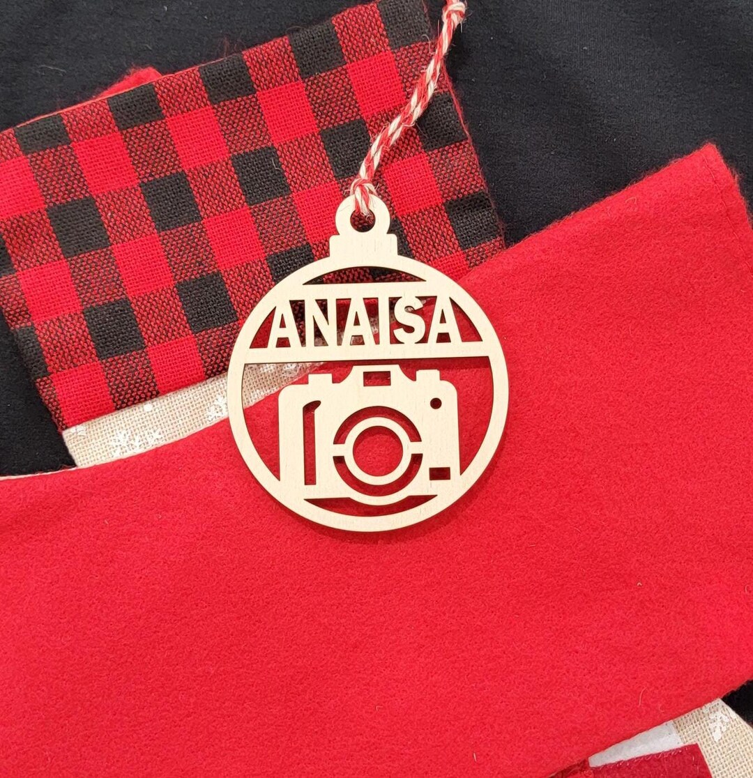 Camera Personalized Christmas Ornament, Camera Personalized Custom ...