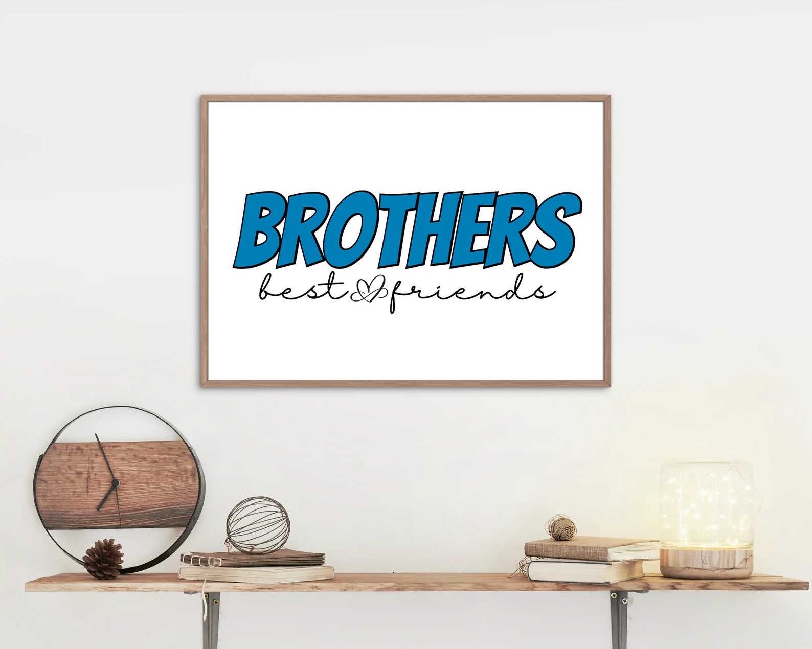 Brothers Best Friends Wall Art | Digital Print | Inspiring Home ...