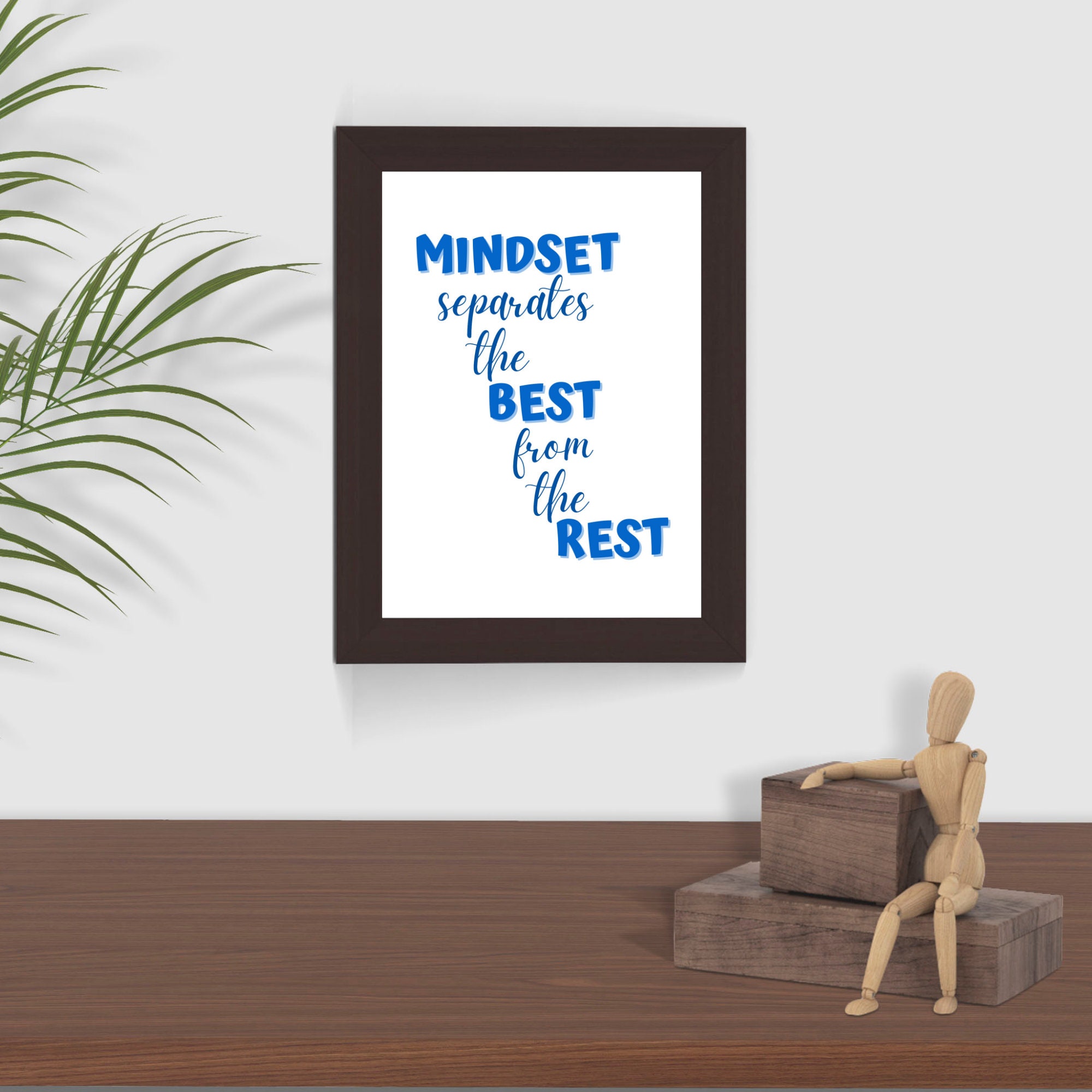 Mindset Printable Quote Wall Art | Digital Print | Inspiring Home ...