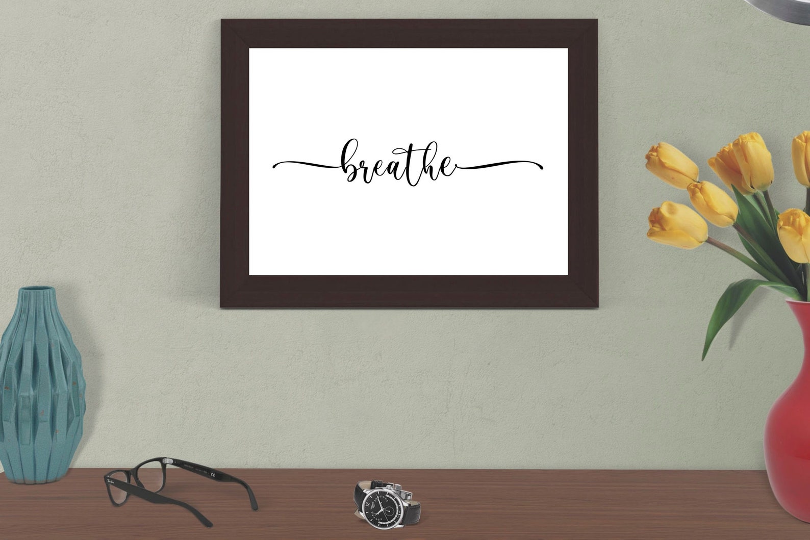 Breathe Printable Wall Art Downloadable Print - Etsy