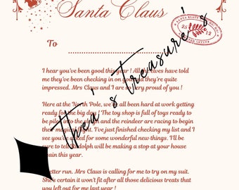 Letter From Santa Claus Baby's First Christmas - Etsy