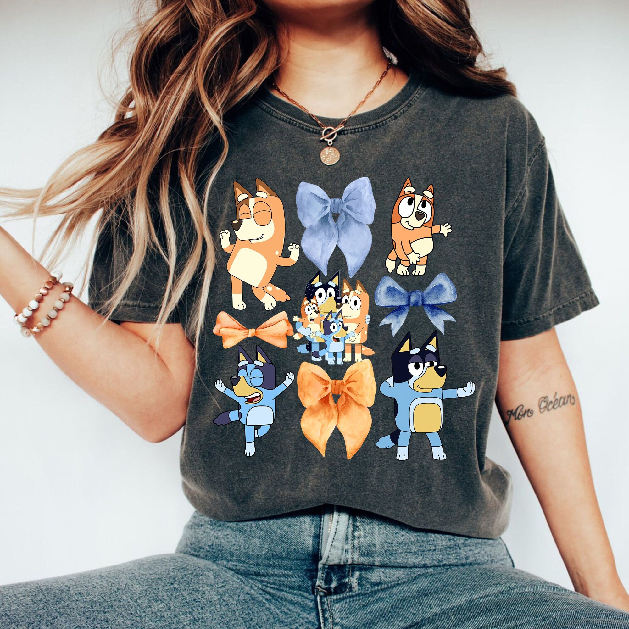 Bluey Family Coquette Png, Bluey and Bingo SVG, Bluey Birthday Shirt ...
