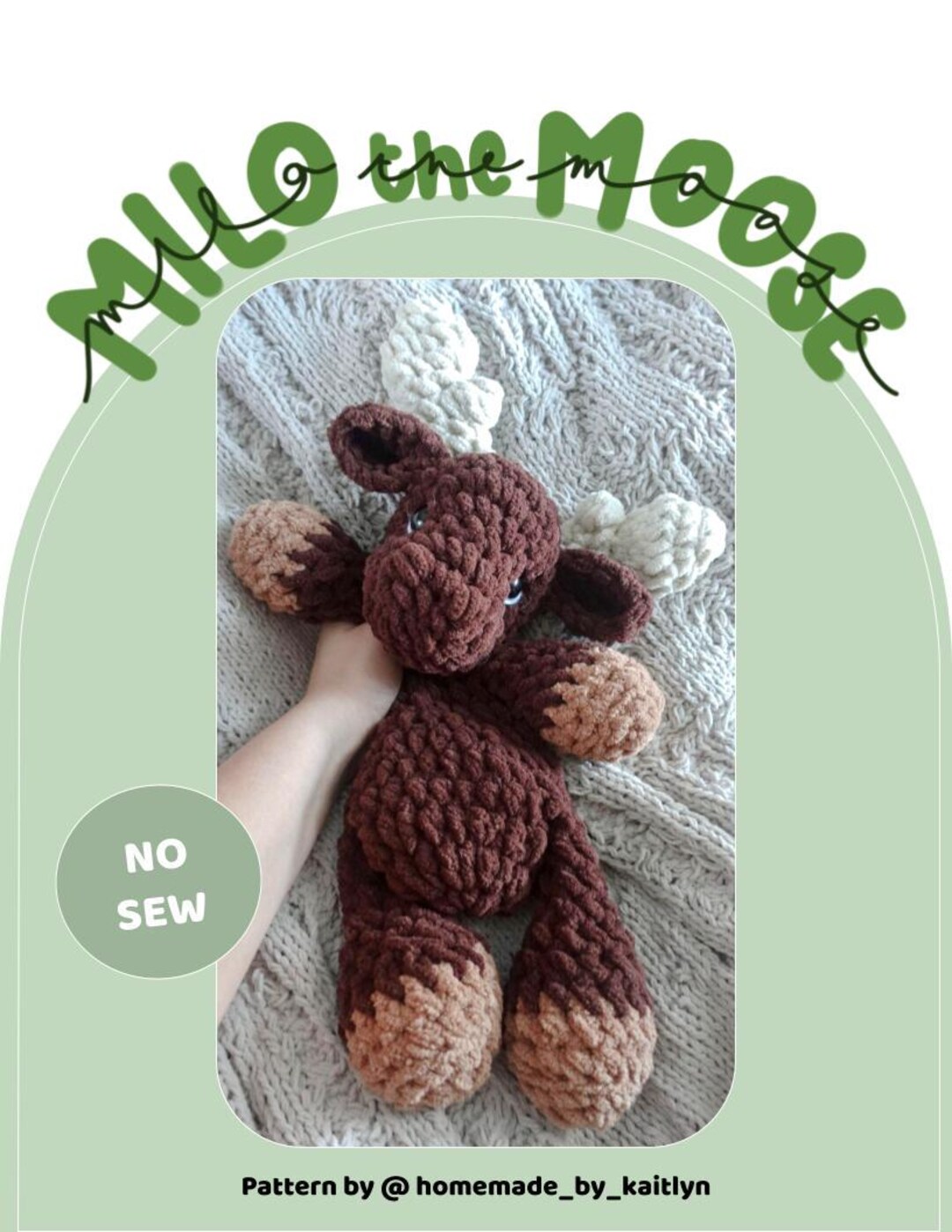 MILO/MAEVE Crochet Moose Pattern - Etsy