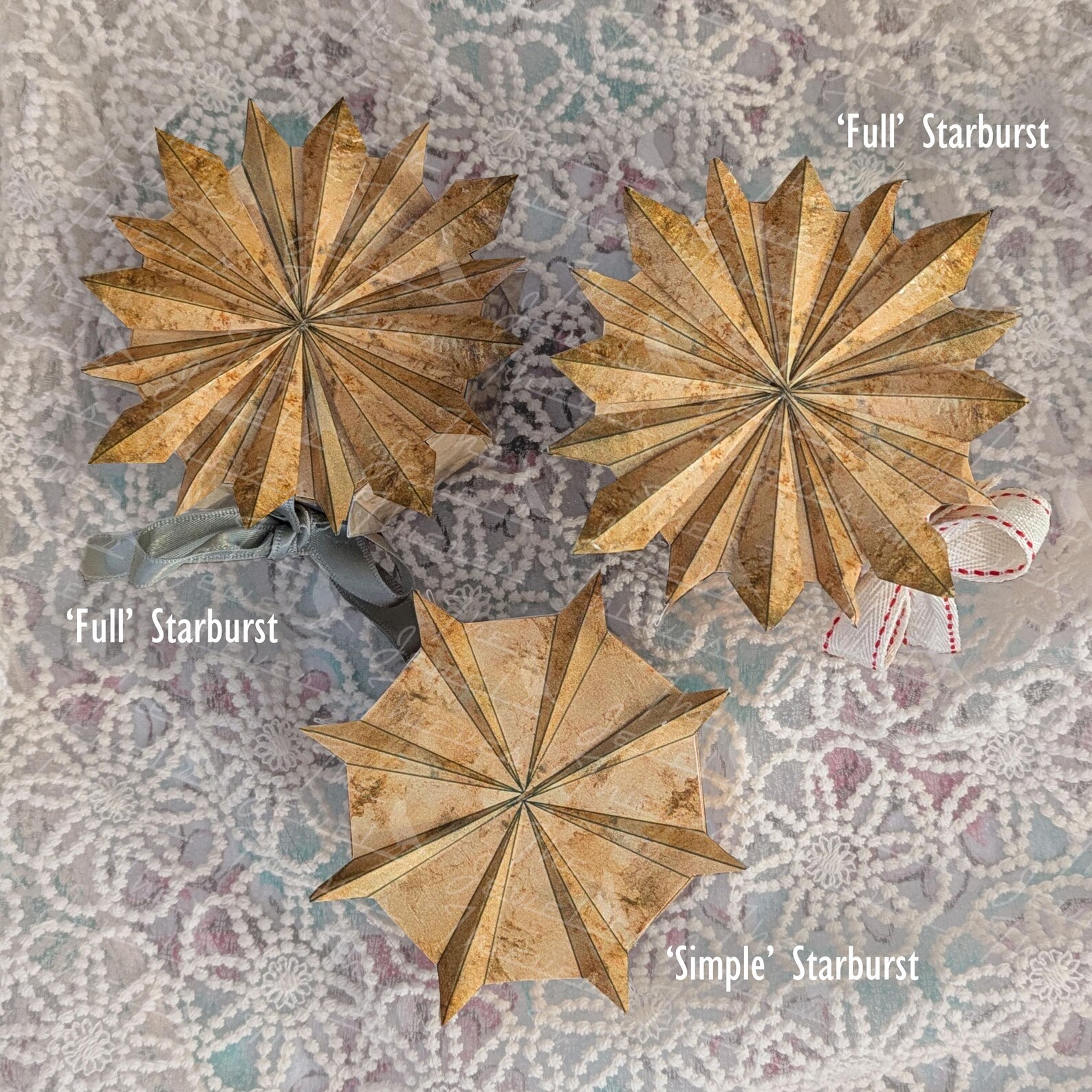 DIY SMALL Starburst Paper Gift or Favor Box in Old Gold | PRINTABLE ...