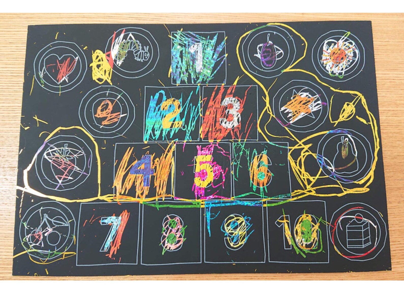 Eric Carle's the Very Hungry Caterpillar Scratch Art - Etsy